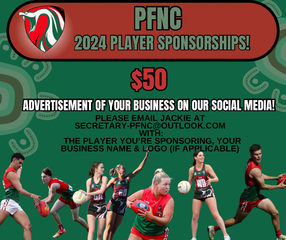 Sponsorship Packages - Pines Football Netball Club